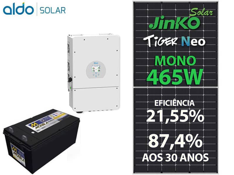 GERADOR DE ENERGIA SOLAR DEYE HIBRIDO SEM ESTRUTURA ALDO SOLAR HIBRIDO ...